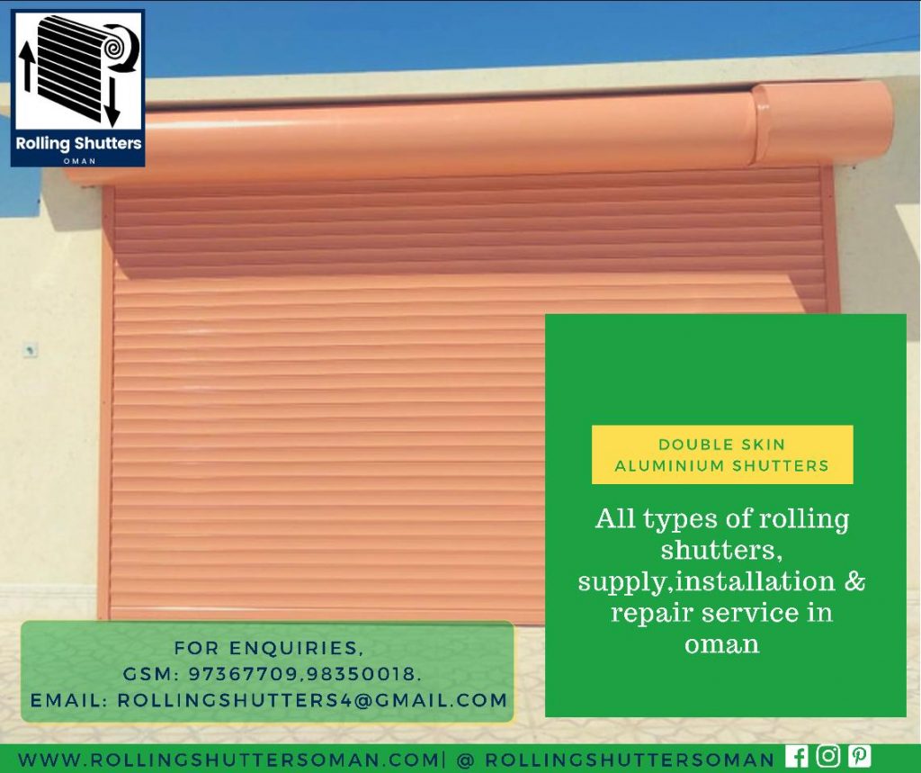Double Skin Aluminium Roller Shutter manufacturer in Oman