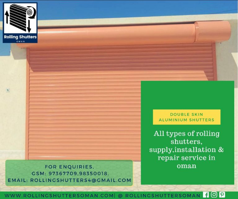 Double Skin Aluminium Roller Shutter manufacturer in Oman